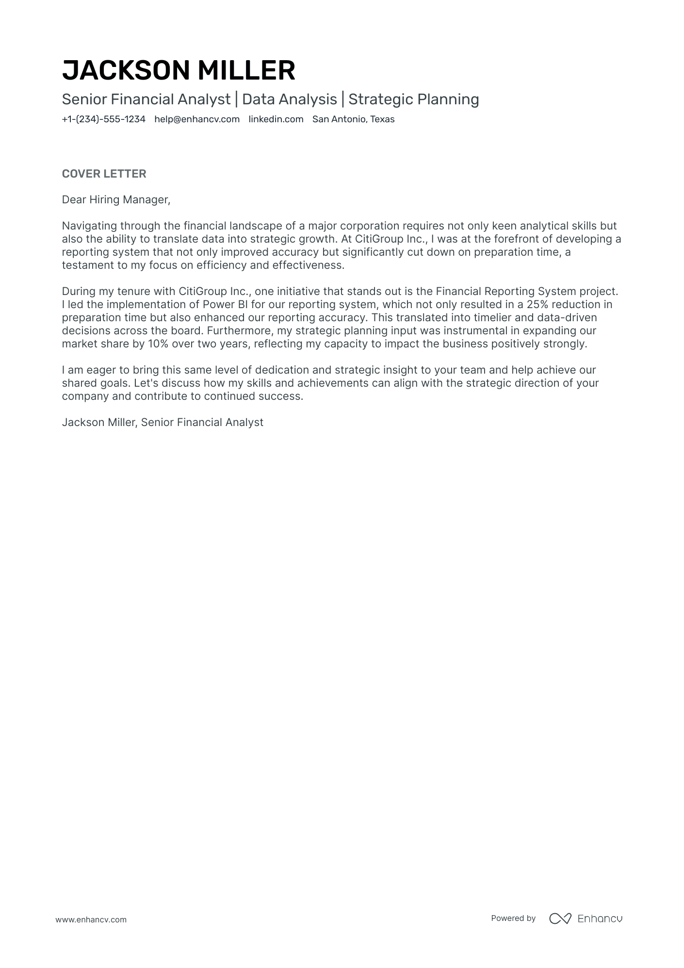 20 Professional Business Analyst Cover Letter Examples and Template for ...