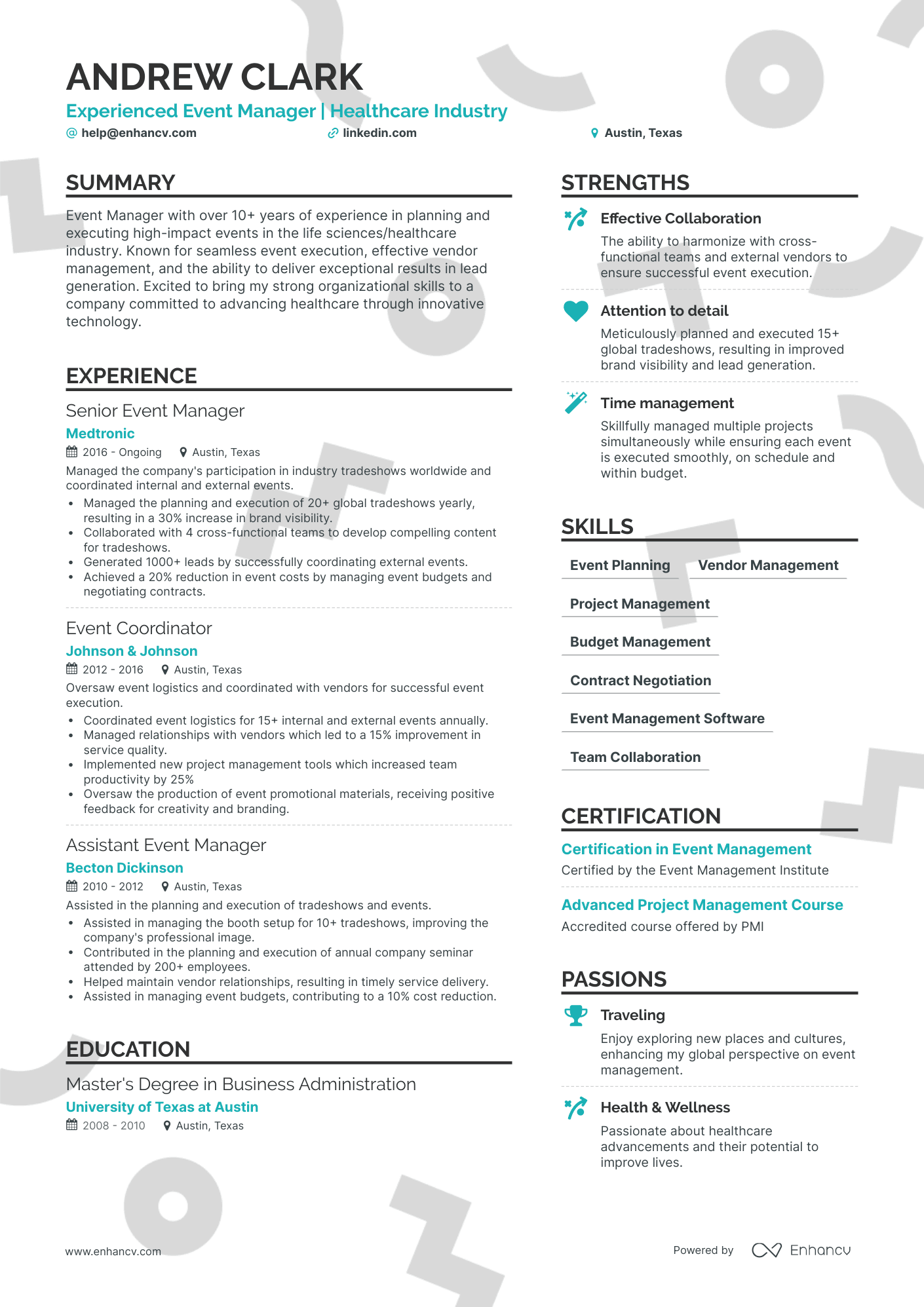 6 Event Planner Resume Examples & Guide for 2024