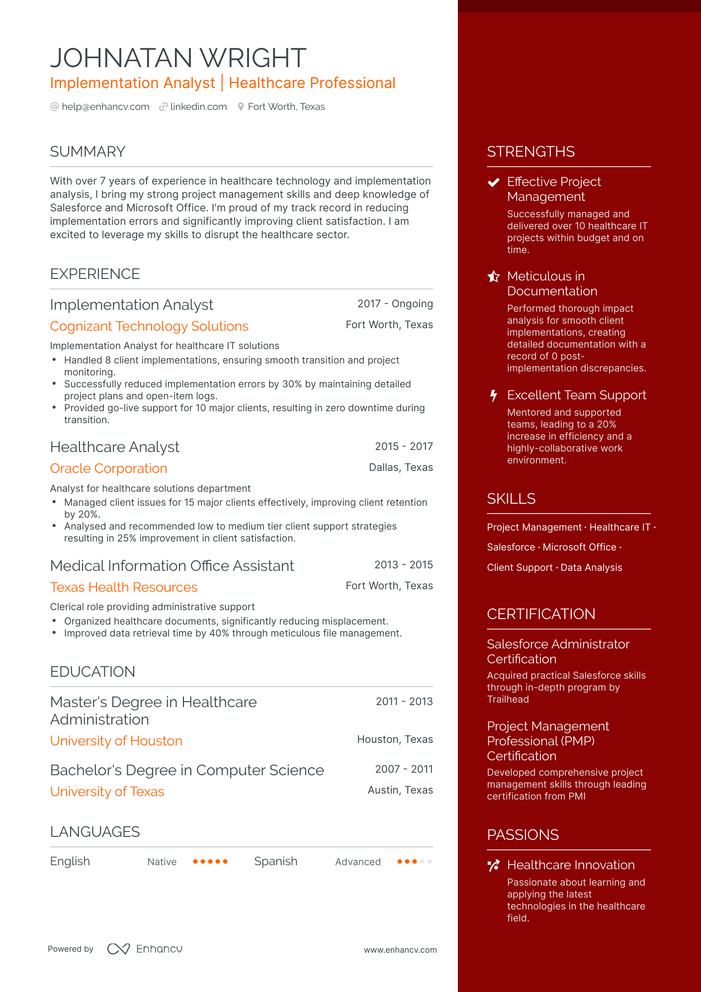 3 Implementation Manager Resume Examples & Guide for 2024