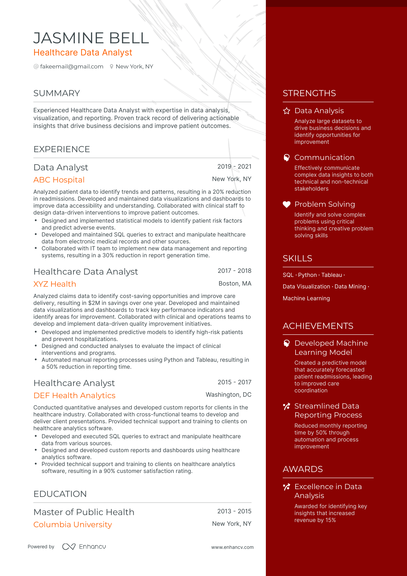 20 Data Analyst Resume Examples & Guide for 2024