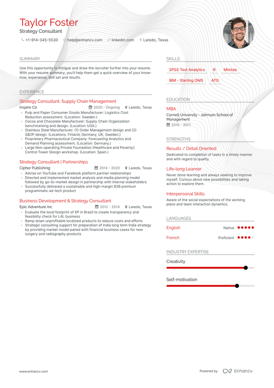 5 Strategy Manager Resume Examples & Guide for 2024