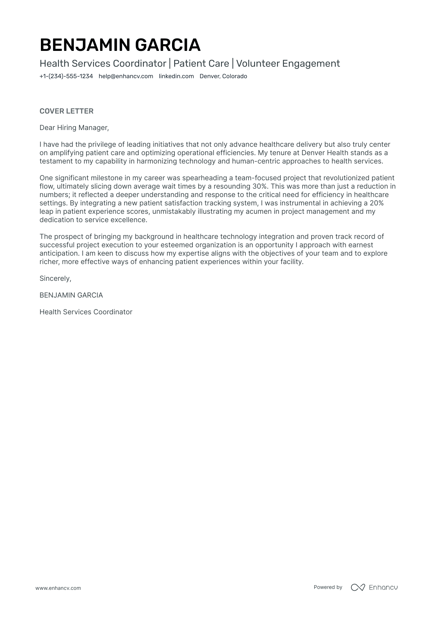 4 Professional Volunteer Cover Letter Examples and Template for 2024 ...