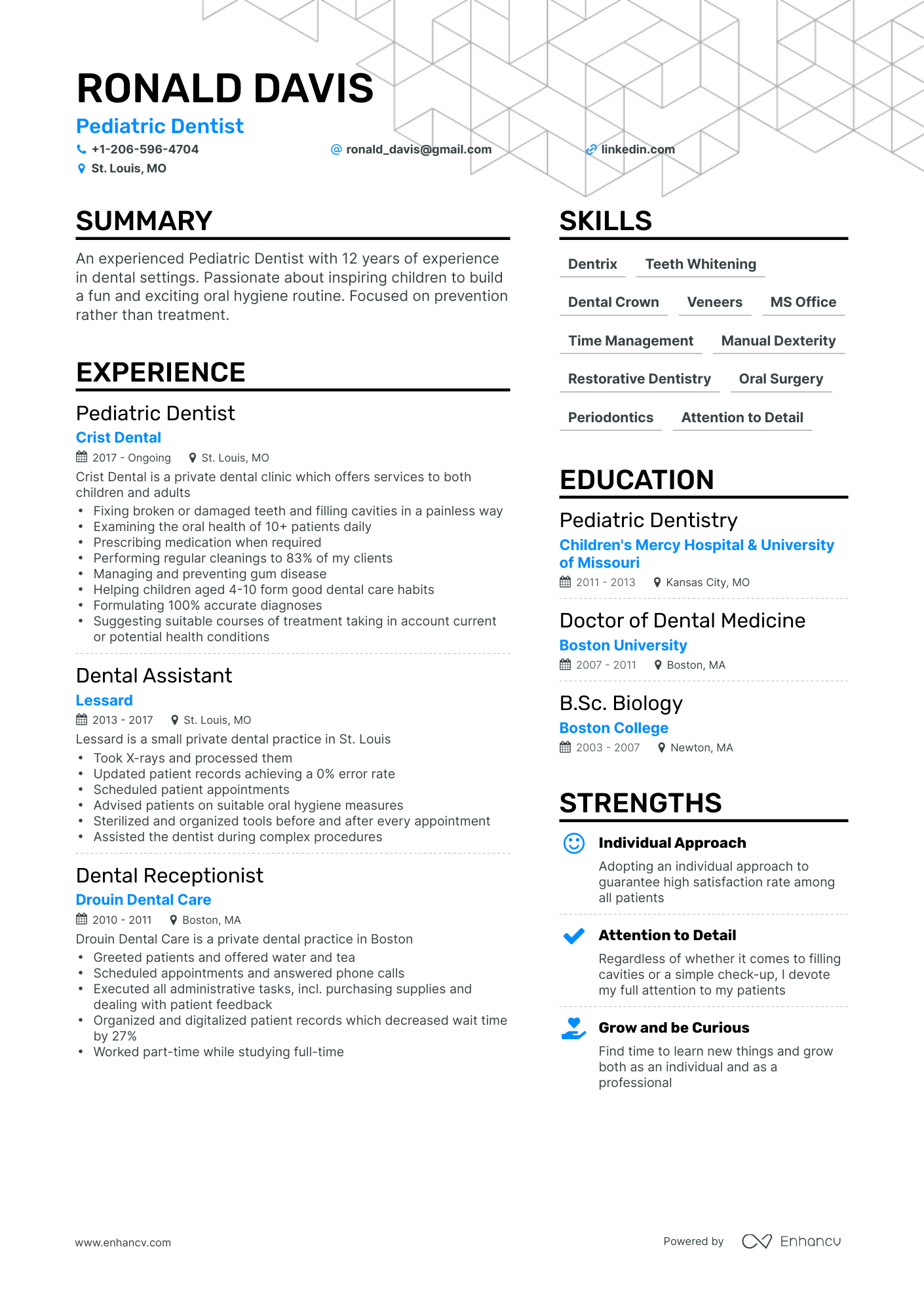 6 Dentist Resume Examples & Guide for 2024