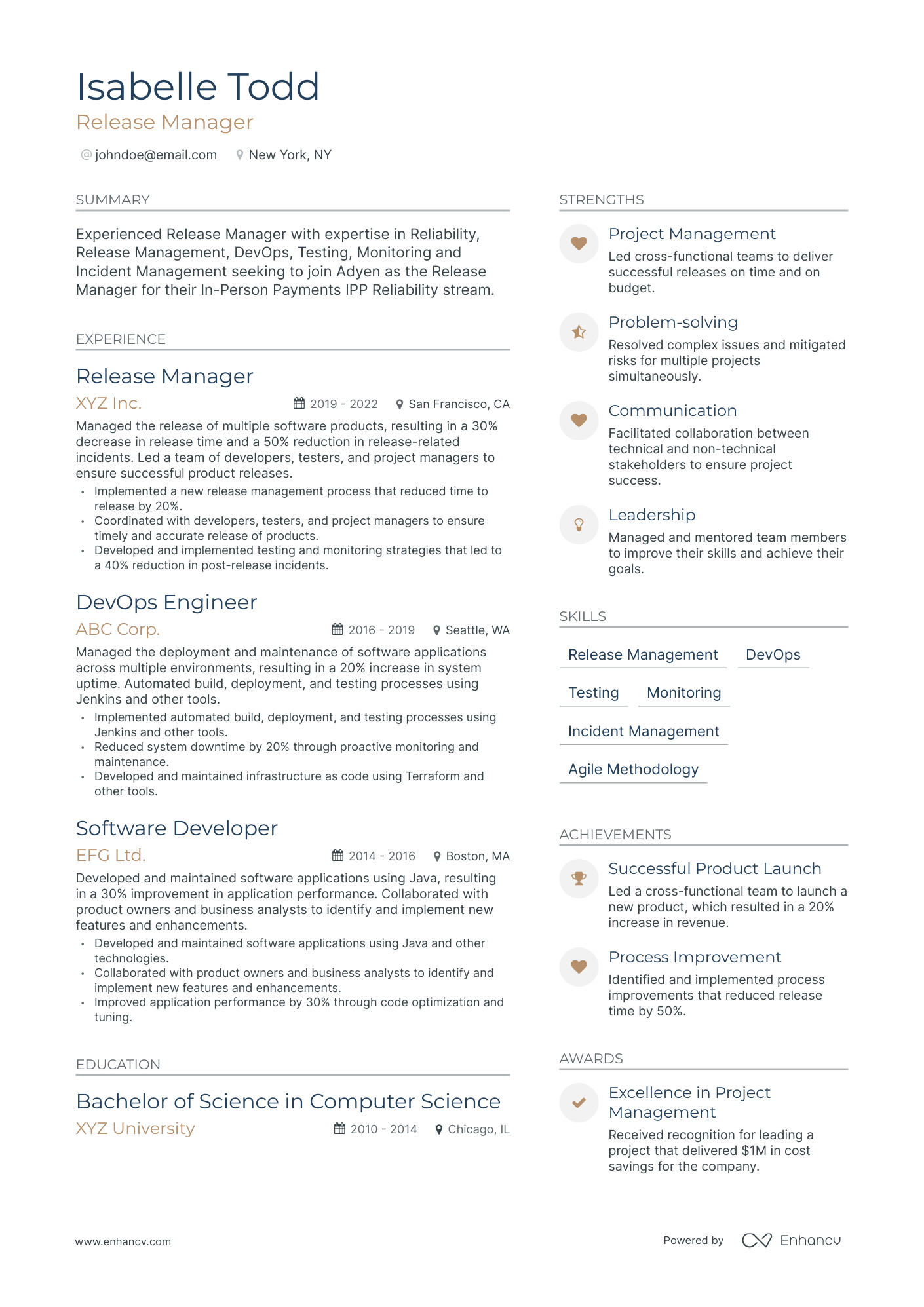 13 Database Engineer Resume Examples & Guide for 2024