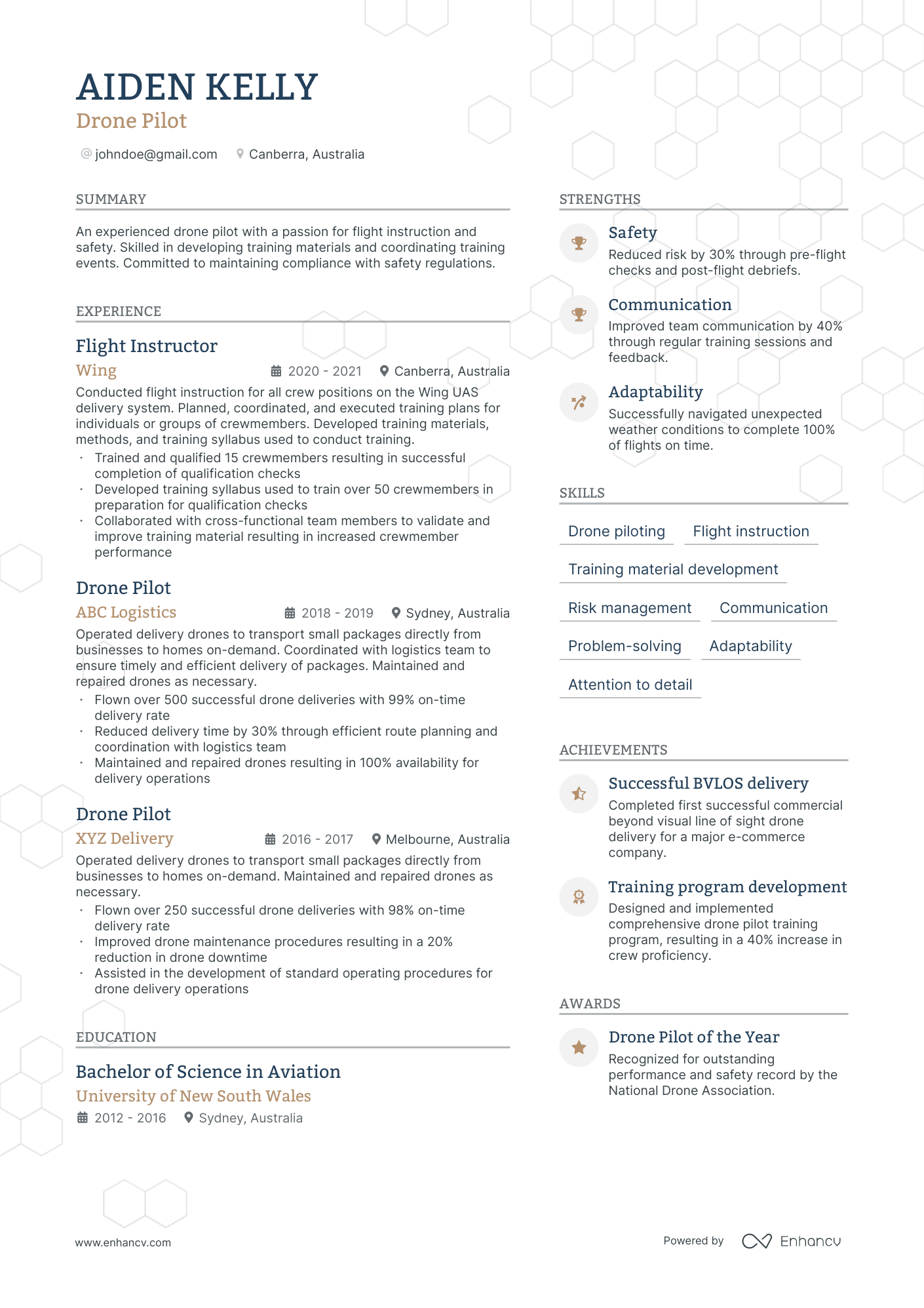 4 Pilot Resume Examples & Guide for 2024