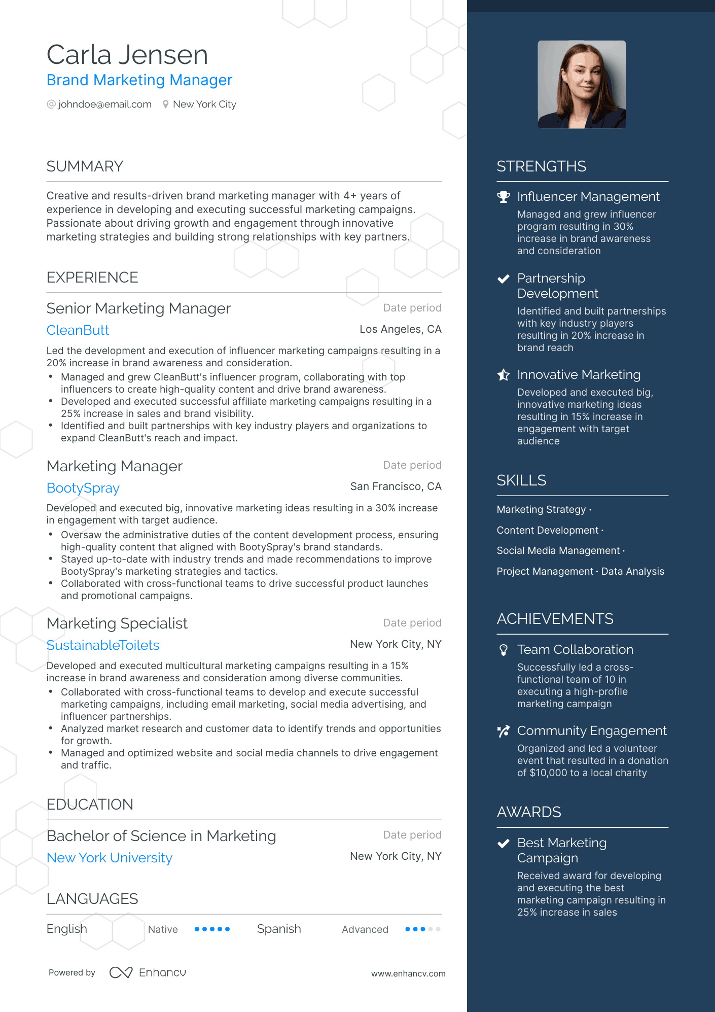9 Brand Manager Resume Examples & Guide for 2024