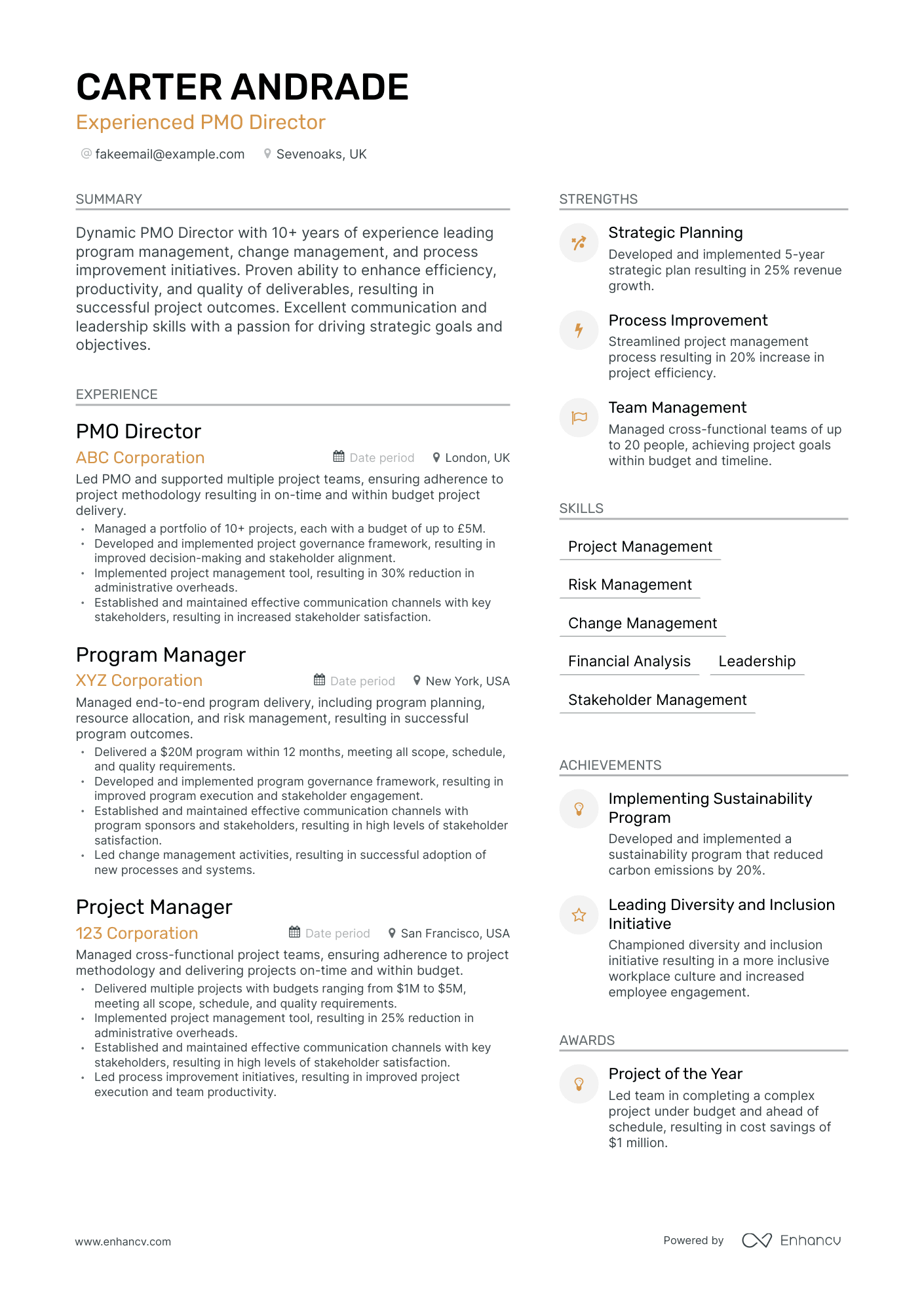 2 PMO Manager Resume Examples & Guide for 2024 2 PMO Manager Resume Examples & Guide for 2024