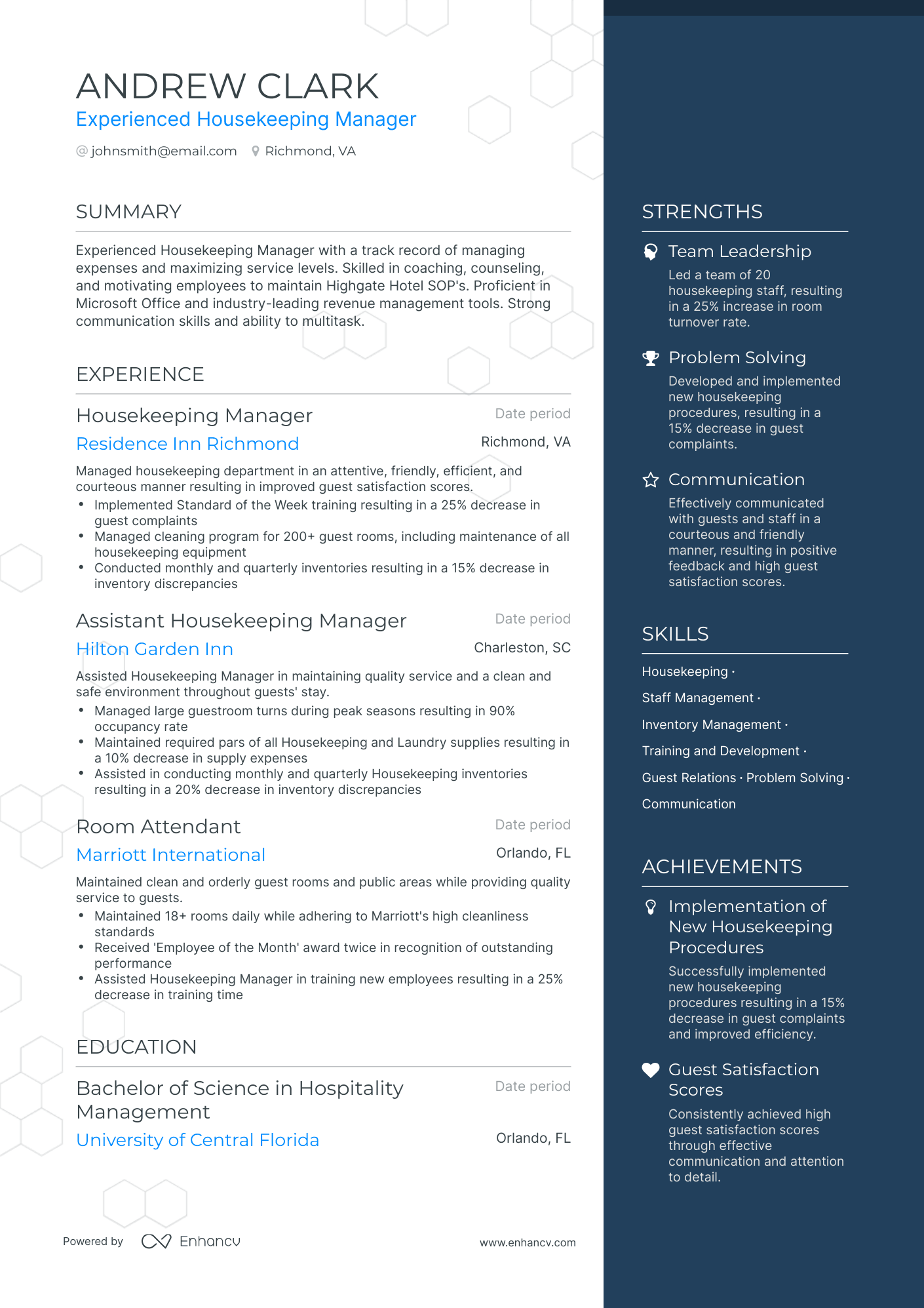 10 Hotel General Manager Resume Examples & Guide for 2024