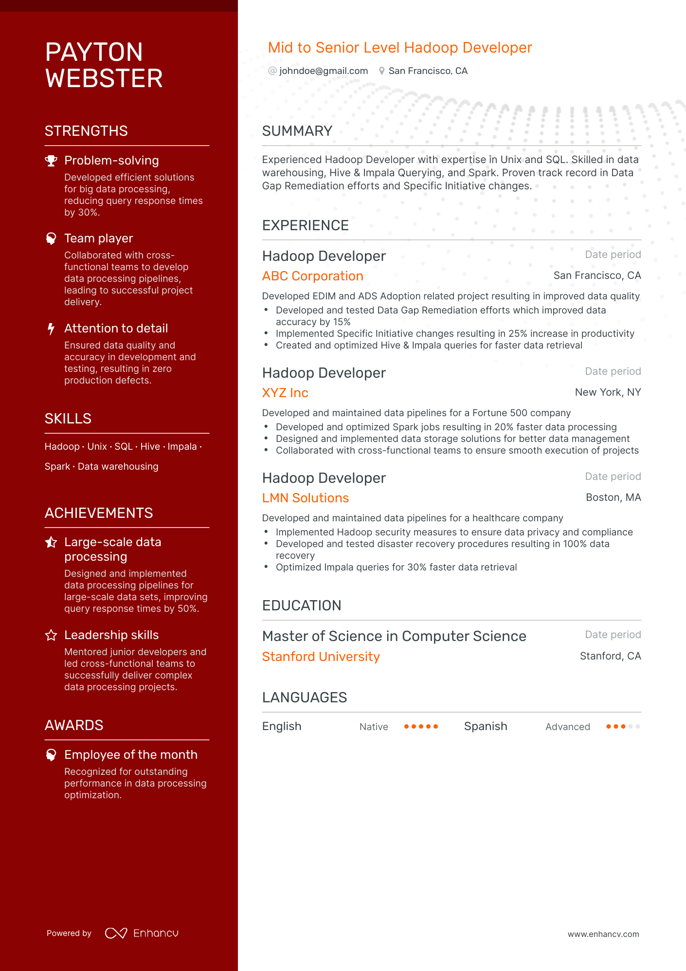 24 Web Developer Resume Examples & Guide for 2024