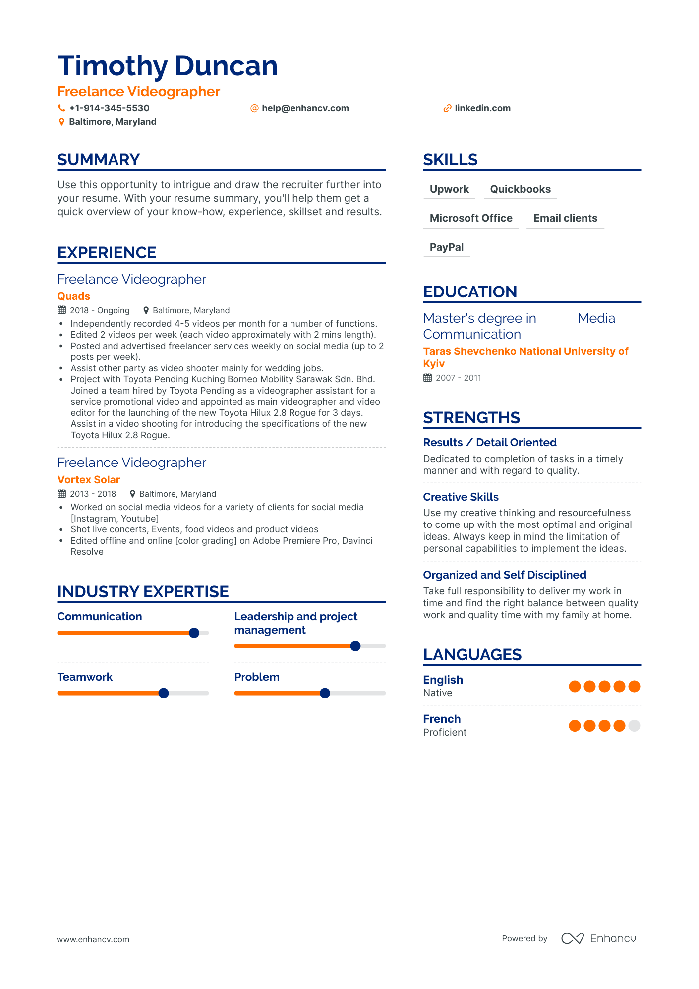 6 Video Editor Resume Examples & Guide for 2024