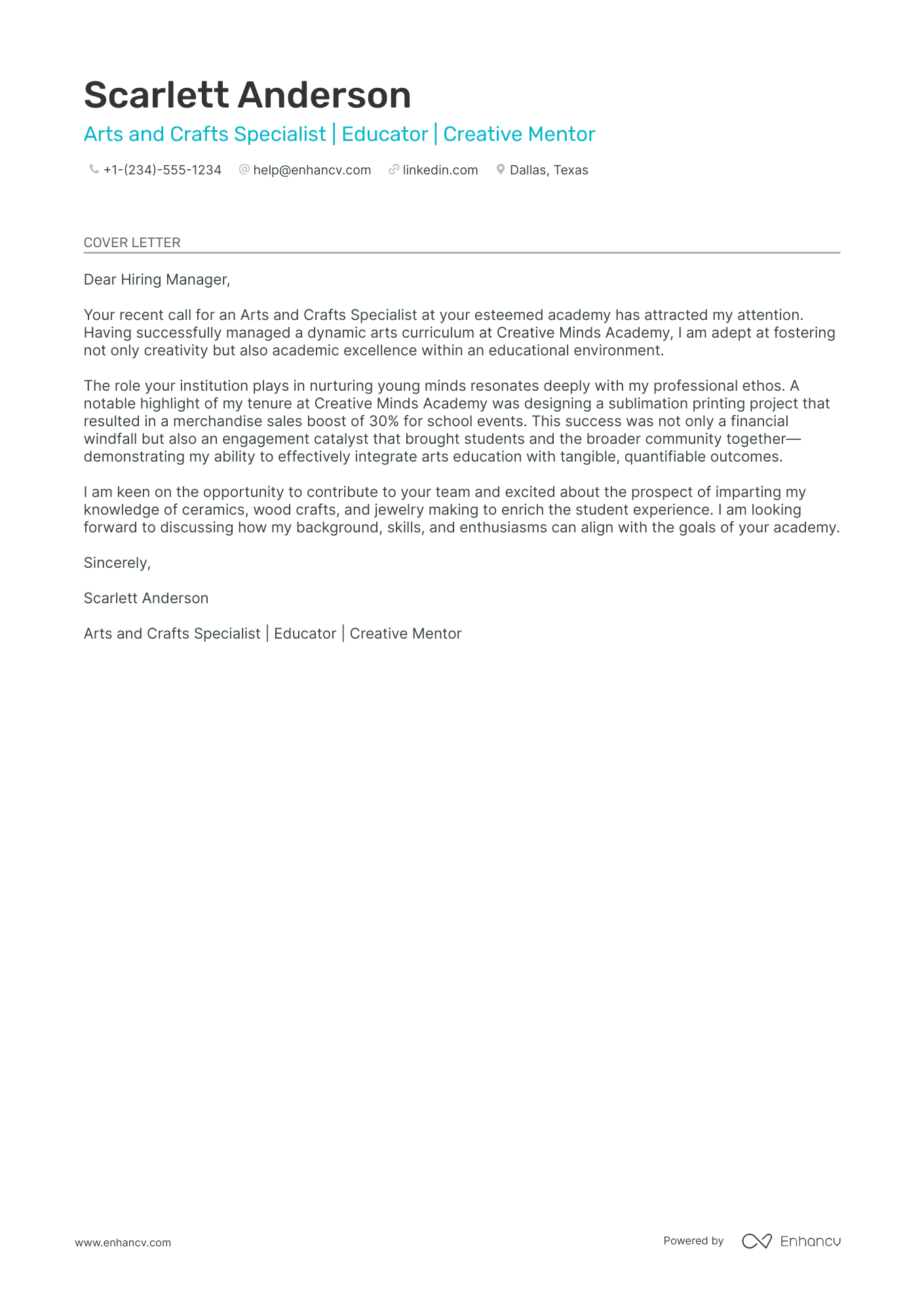 21 Professional Teacher Cover Letter Examples and Template for 2024 ...
