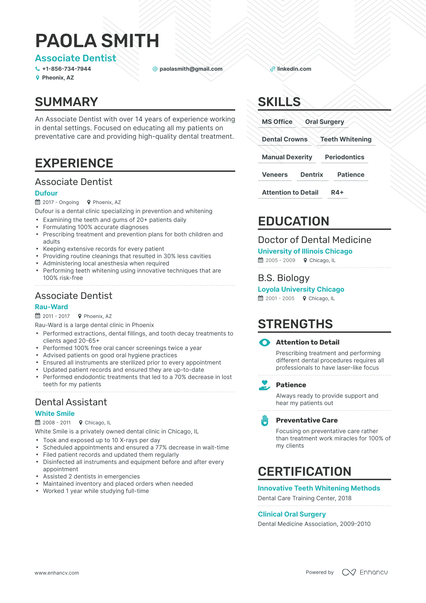6 Dentist Resume Examples & Guide for 2024