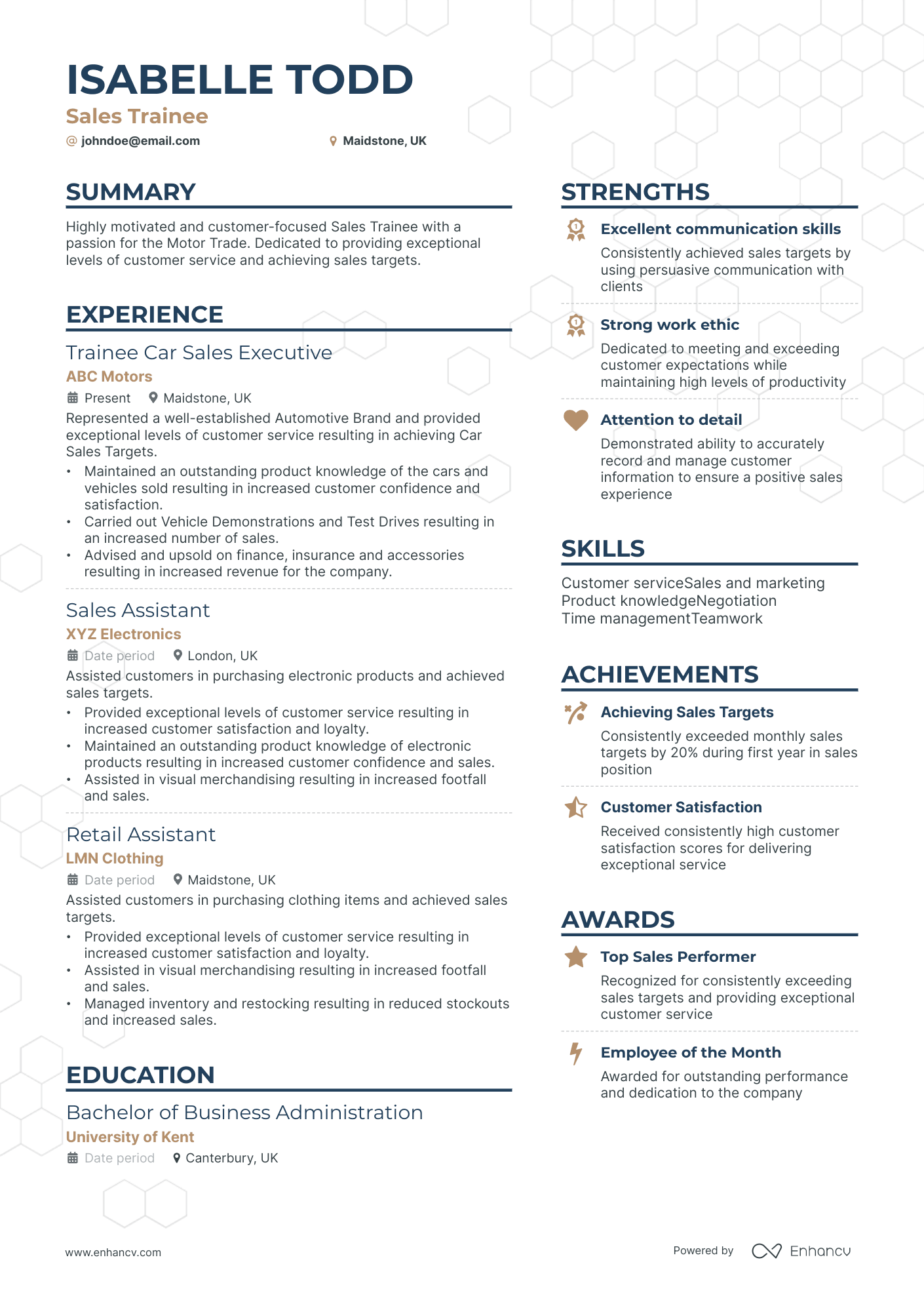 3 Entry Level Sales Resume Examples & Guide for 2024