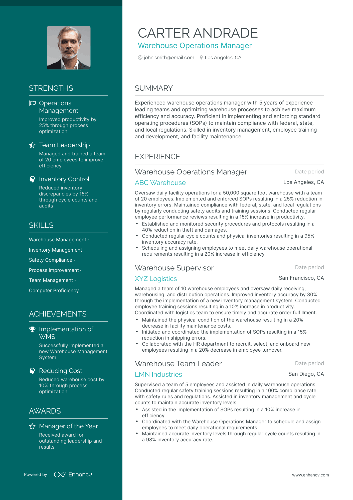 10 Warehouse Worker Resume Examples & Guide for 2023