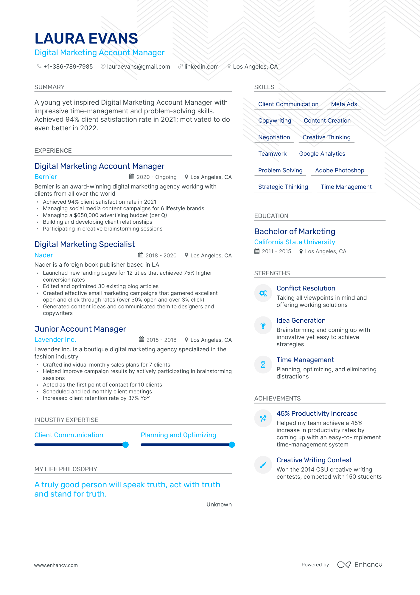 13 Digital Marketing Resume Examples & Guide for 2024
