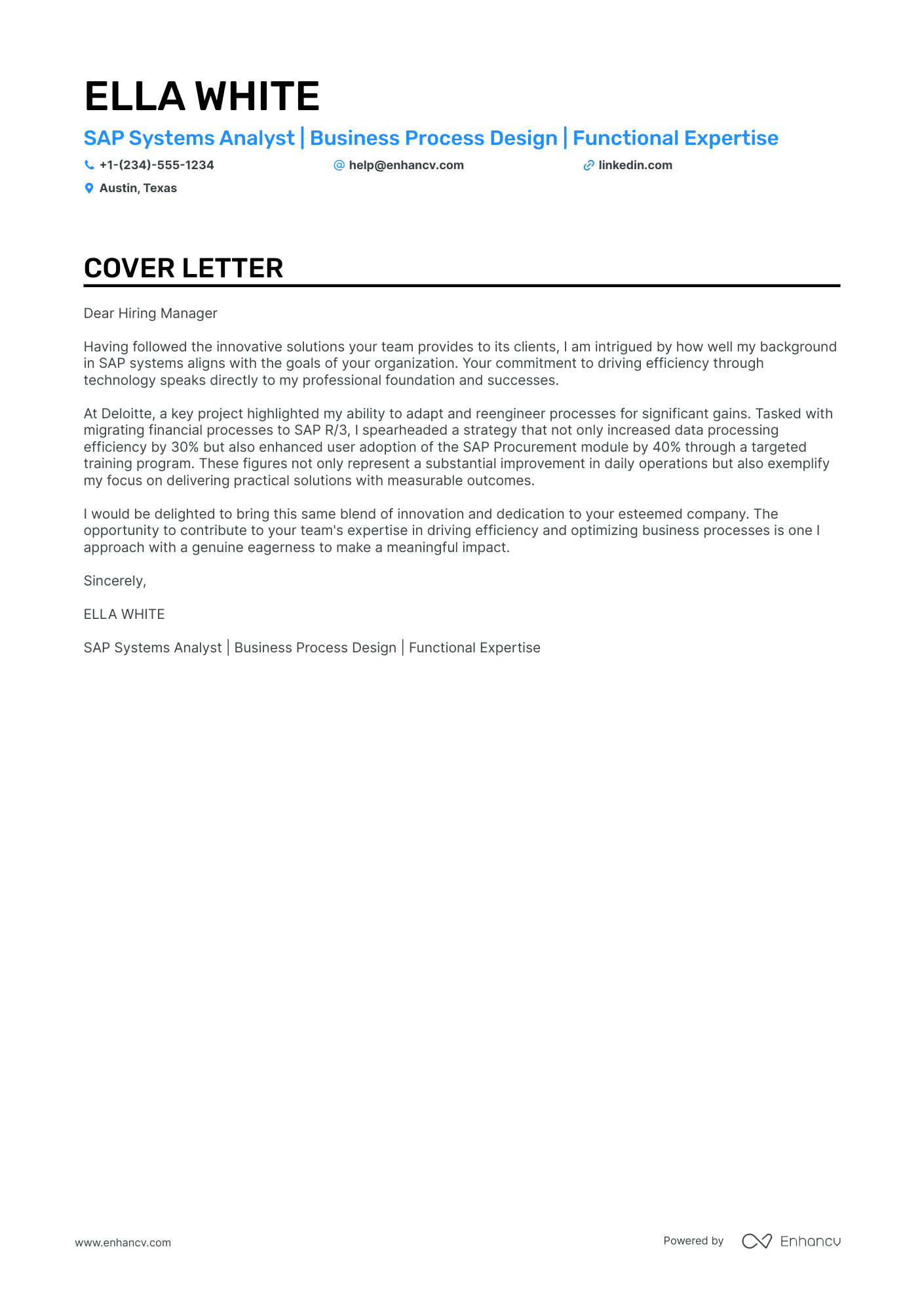 20 Professional Business Analyst Cover Letter Examples and Template for ...