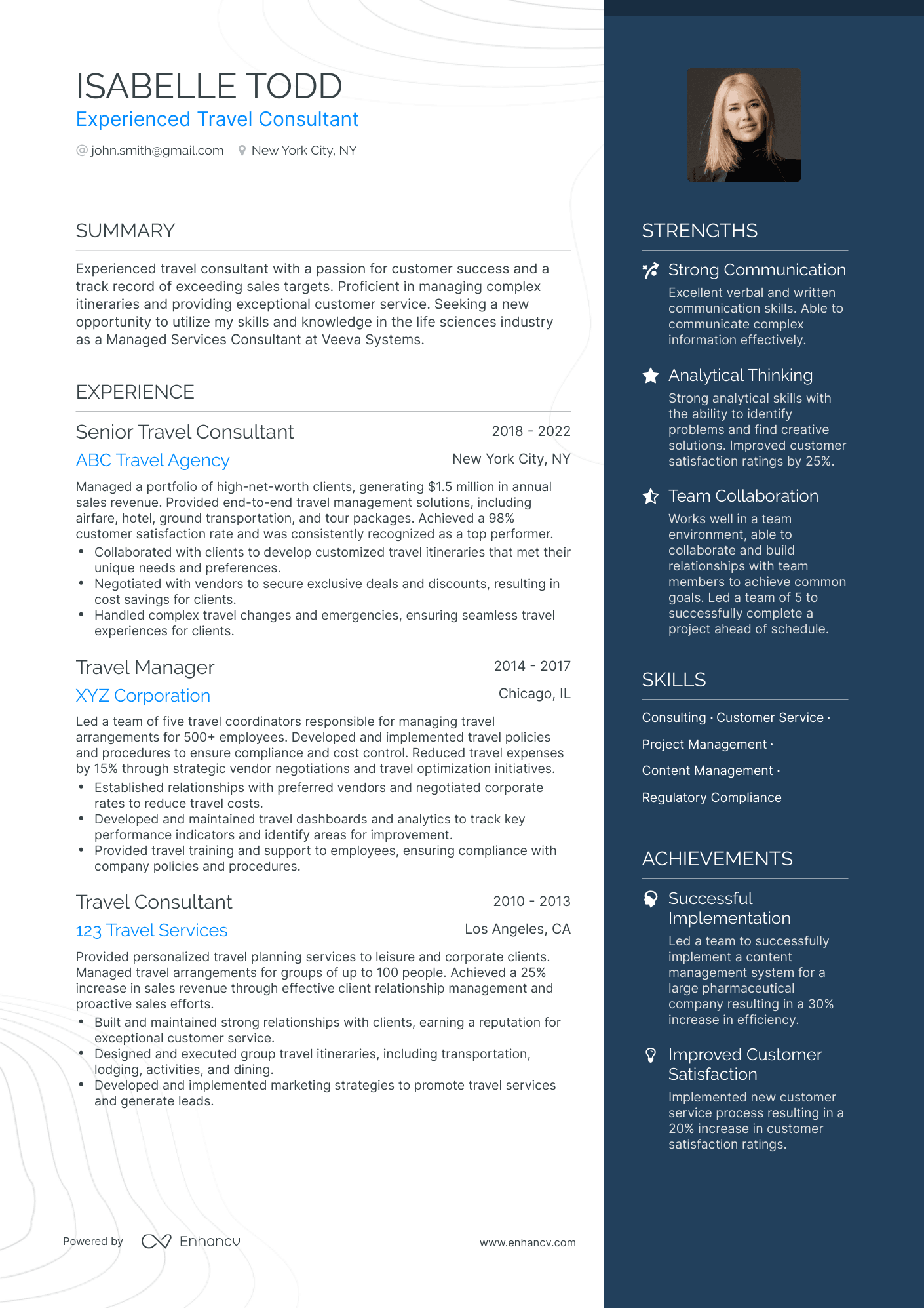 5 Travel Manager Resume Examples & Guide for 2024
