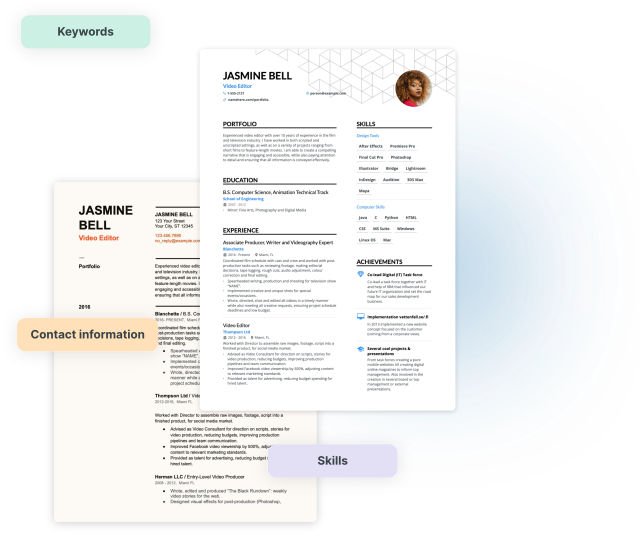 Free ATS Resume Checker | AI Resume Review Toolset | Enhancv