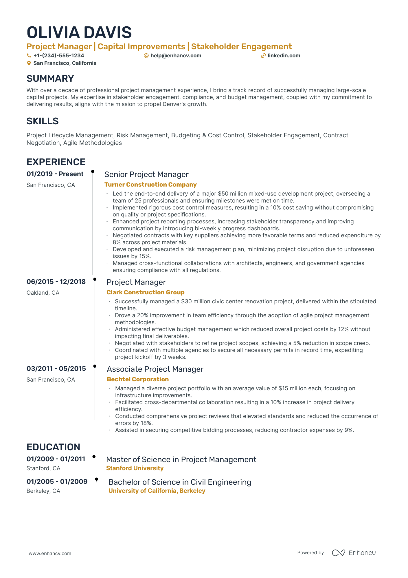 10 Engineering Project Manager Resume Examples & Guide for 2025