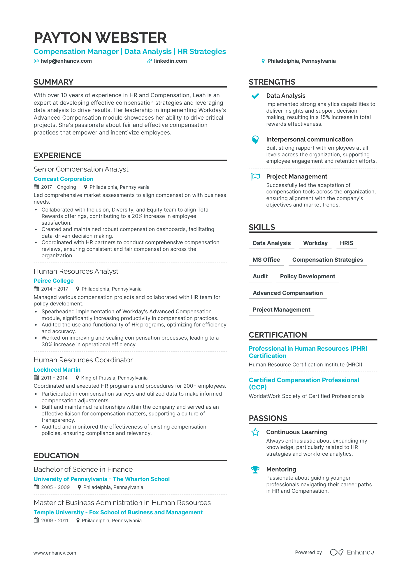 5 Compensation Manager Resume Examples & Guide for 2023