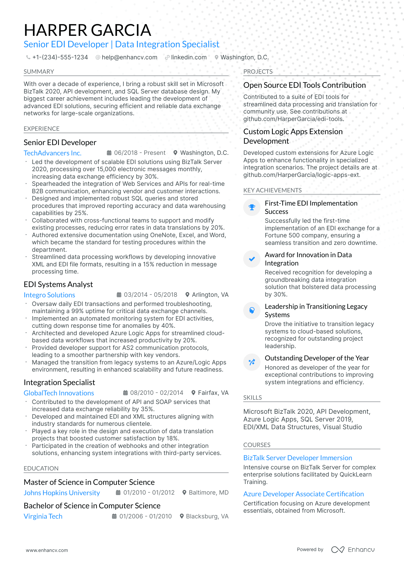 10 EDI Developer Resume Examples & Guide for 2025