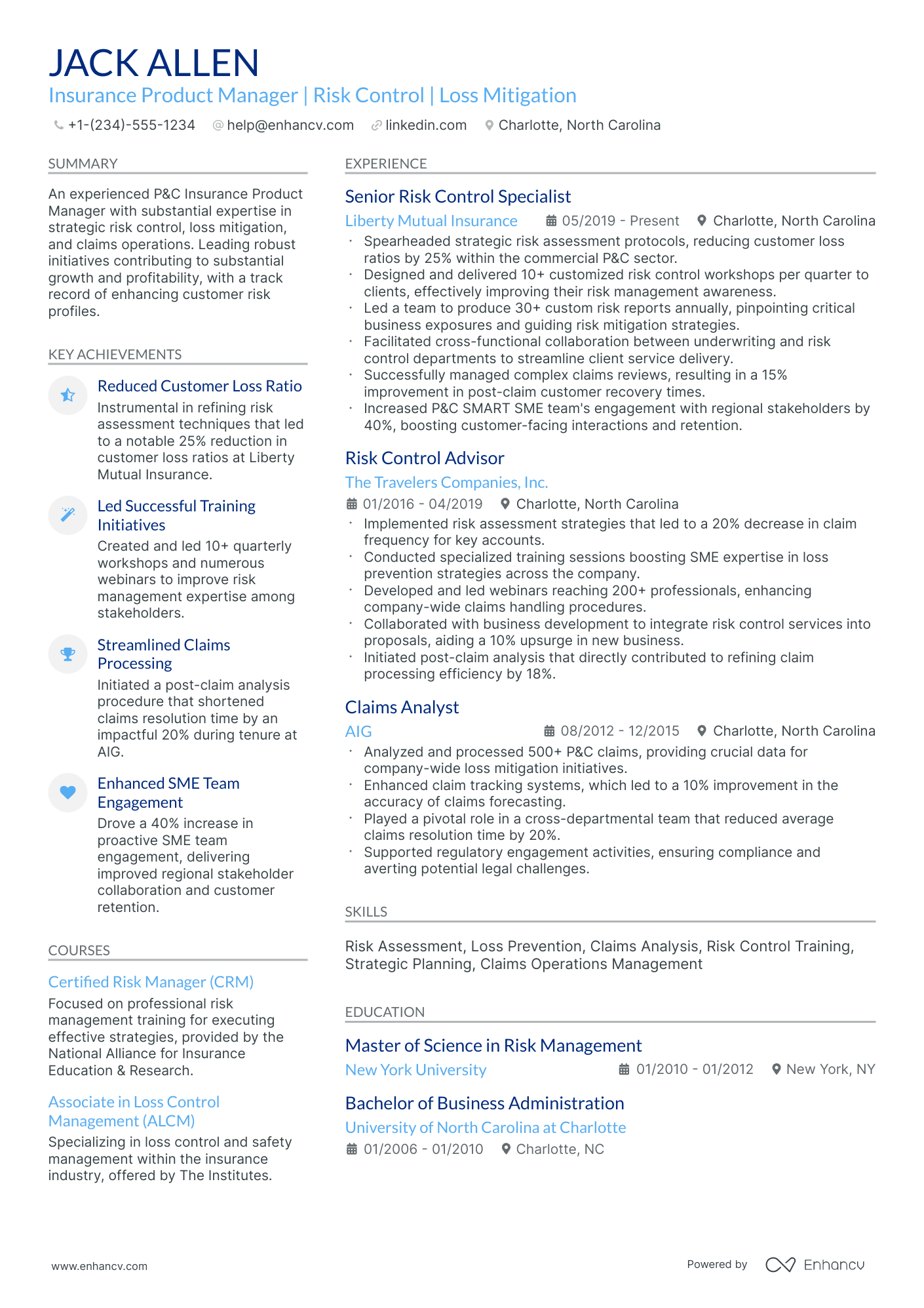 10 Insurance Product Manager Resume Examples & Guide for 2026