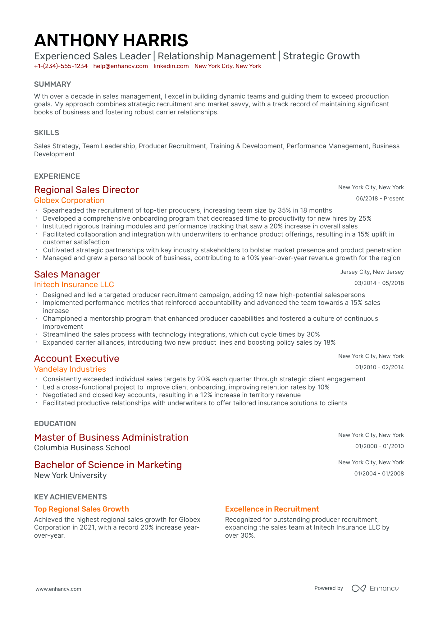 10 Sales Team Leader Resume Examples & Guide for 2026