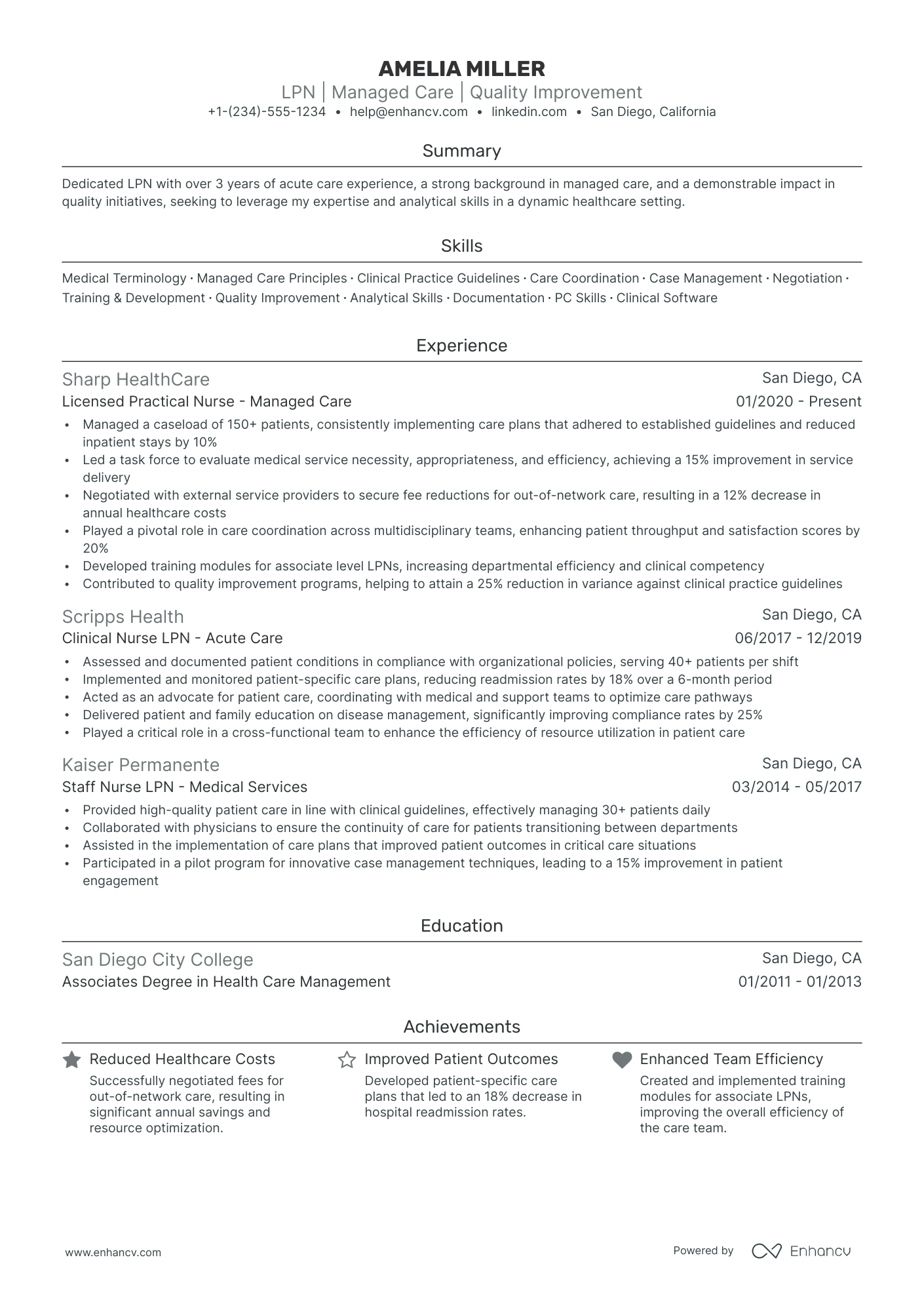 5 LPN Resume Examples & Guide for 2025