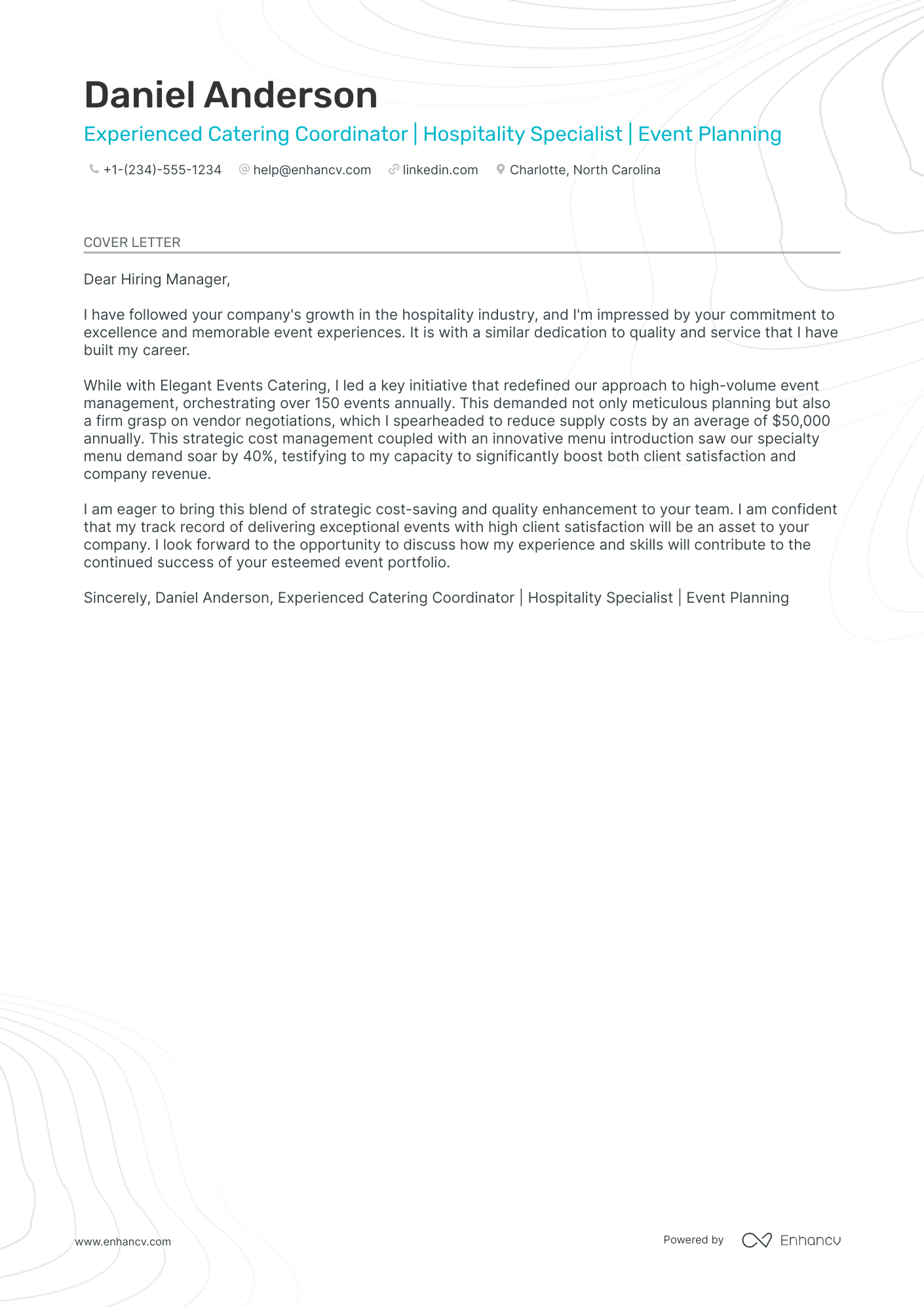 11 Professional Server Cover Letter Examples and Template for 2024 ...
