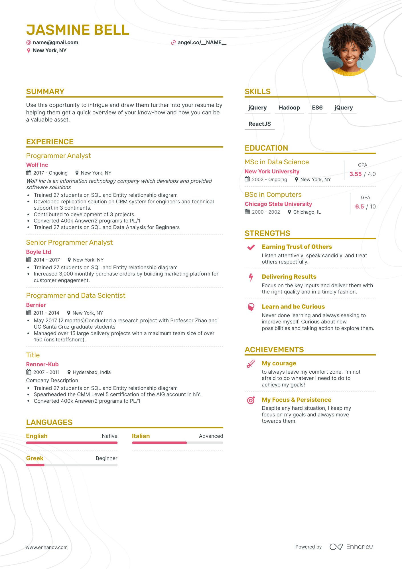 Programmer Resume Examples & Guide for 2023 (Layout, Skills, Keywords ...
