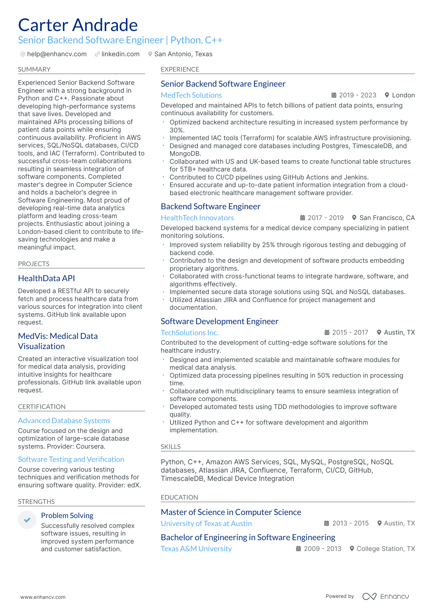 10 Reliability Engineer Resume Examples & Guide for 2025