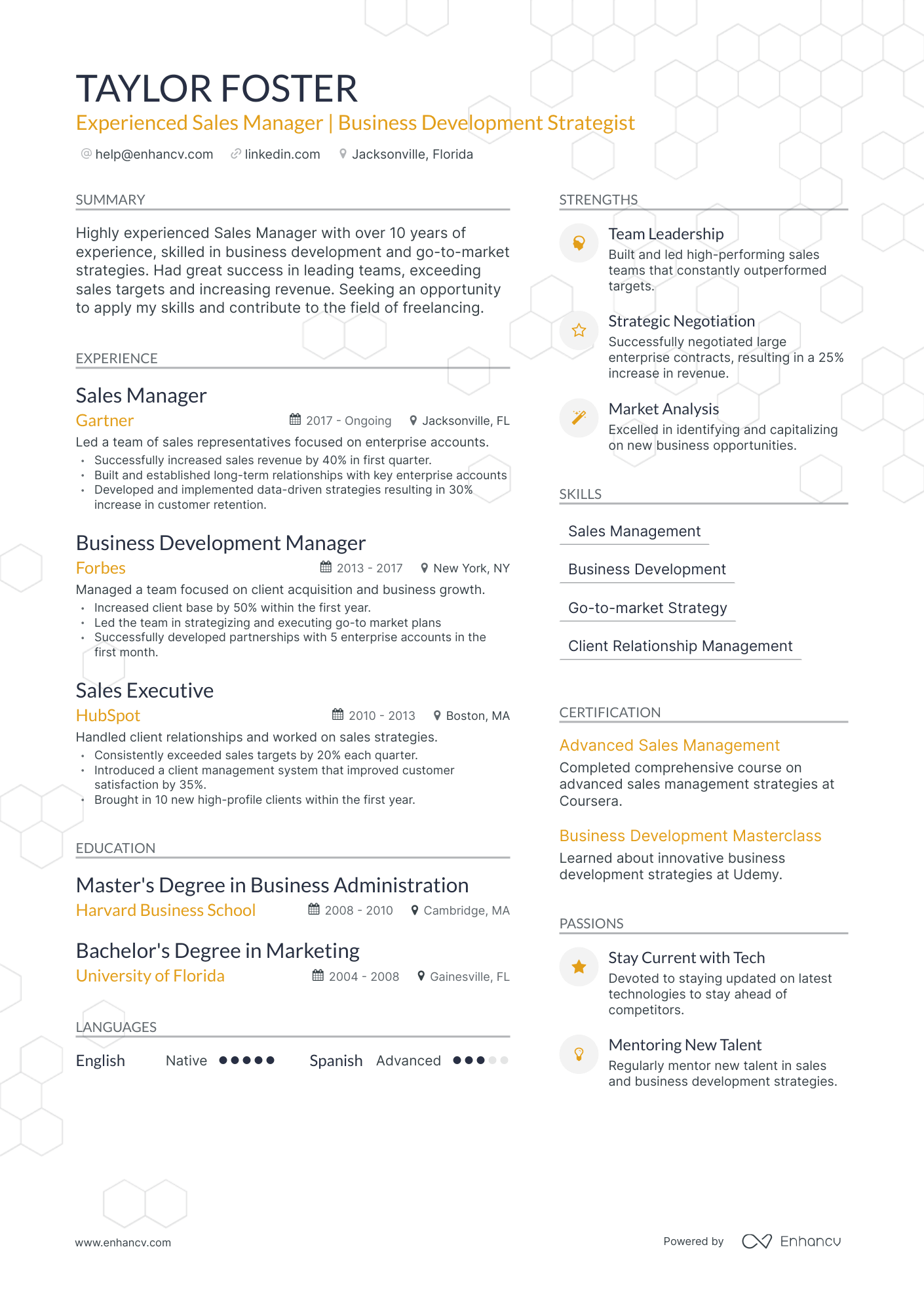 5 Head of Sales Resume Examples & Guide for 2023