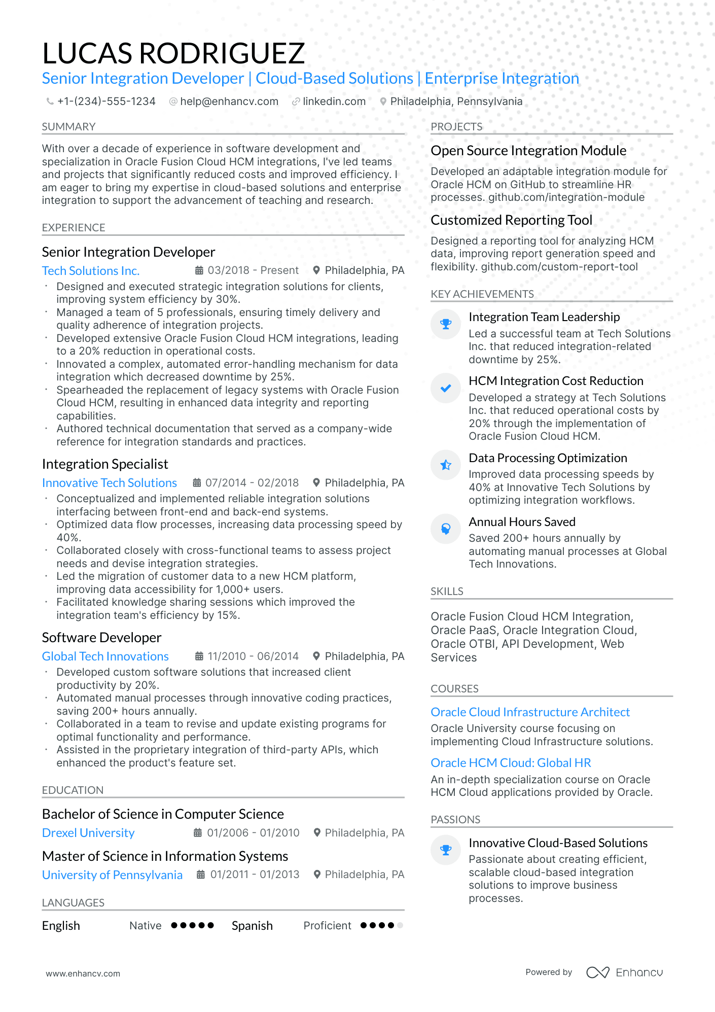 10 Integration Developer Resume Examples & Guide for 2026