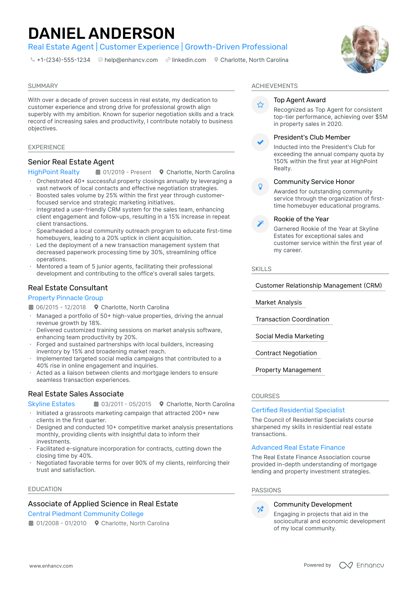 5 Real Estate Salesperson Resume Examples & Guide for 2024