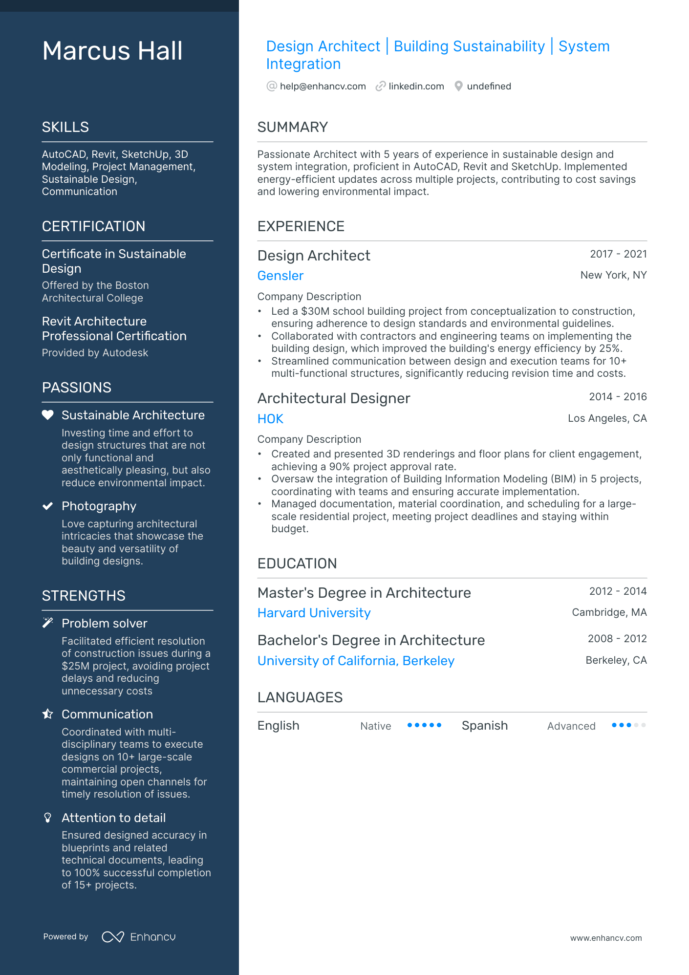 10 Architecture Intern Resume Examples & Guide for 2026