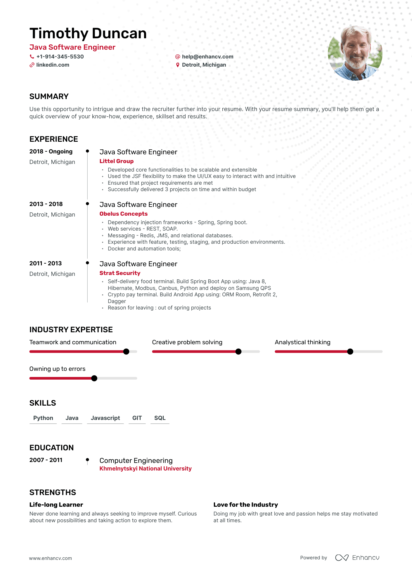 Java Software Engineer Resume Examples & Guide for 2023 (Layout, Skills ...