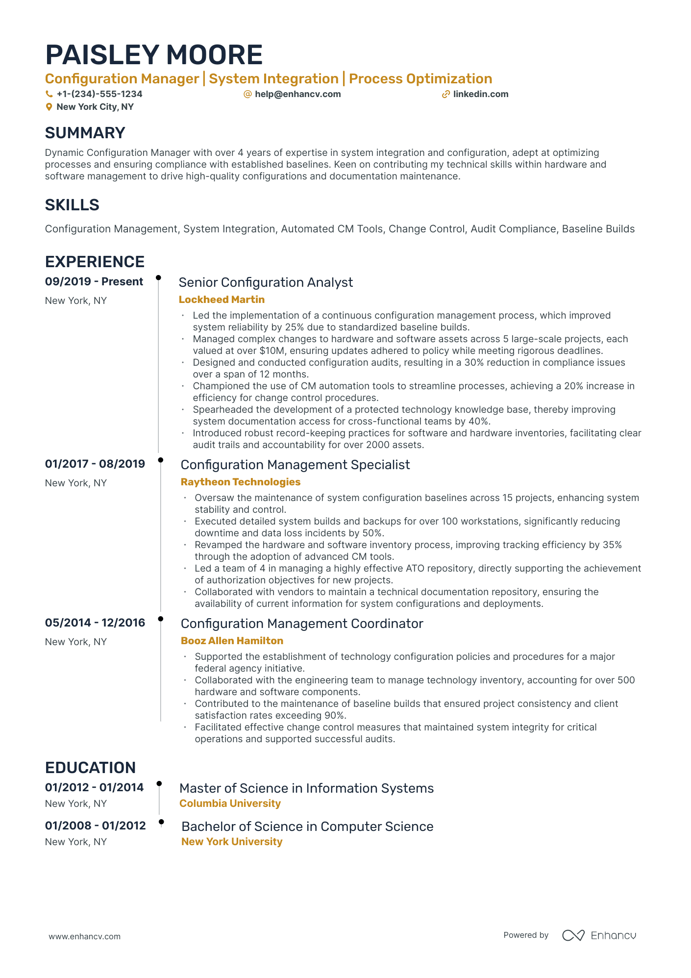 10 Configuration Manager Resume Examples & Guide for 2025