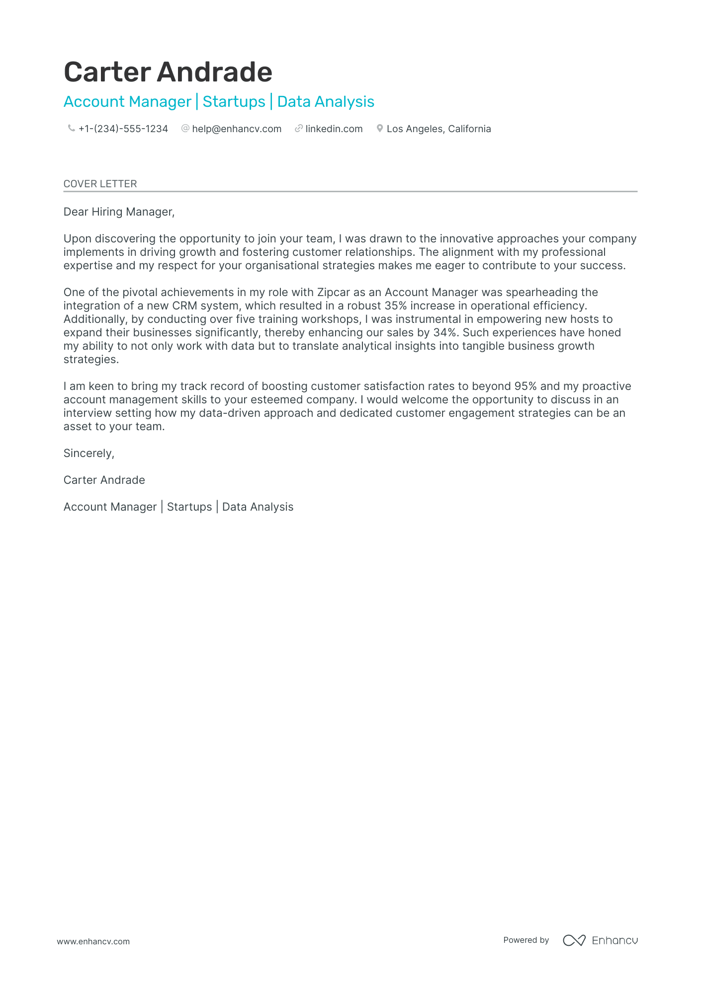25 Professional Customer Service Cover Letter Examples and Template for ...