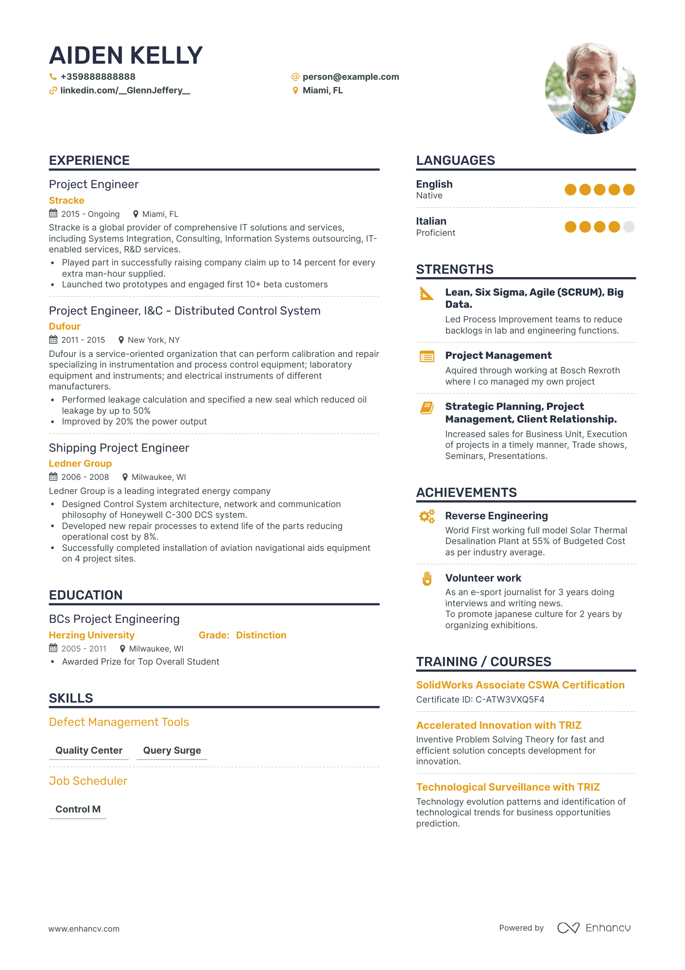 5 Project Engineer Resume Examples & Guide for 2024