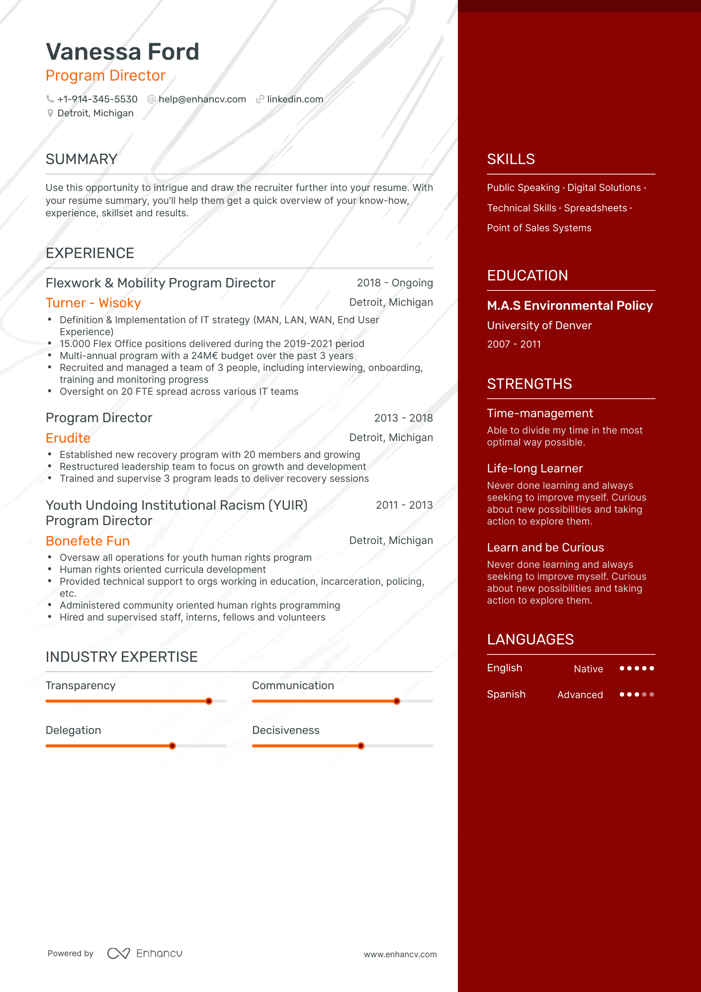 Program Director Resume Examples & Guide for 2023 (Layout, Skills ...