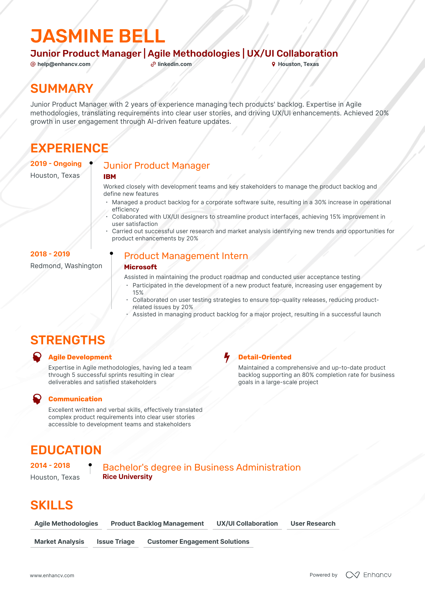 5 Junior Product Manager Resume Examples & Guide for 2024