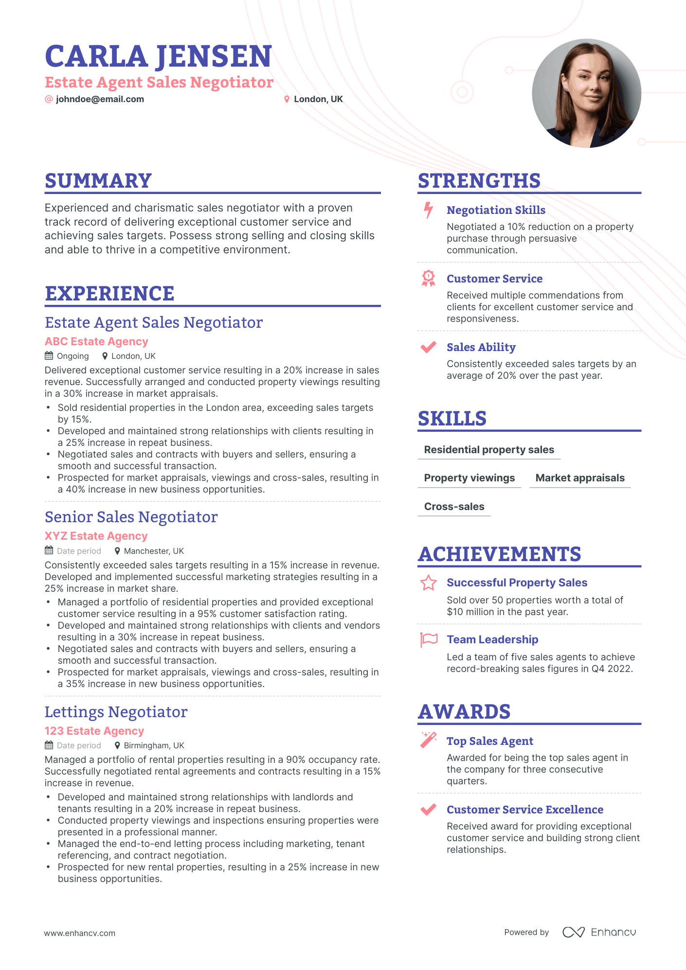 5 Sales Agent Resume Examples & Guide for 2023