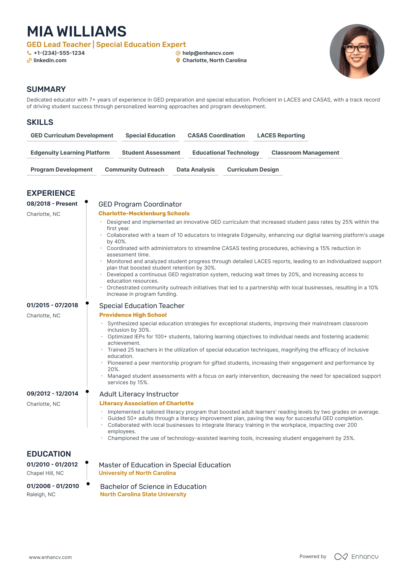 5 Lead Teacher Resume Examples & Guide for 2024