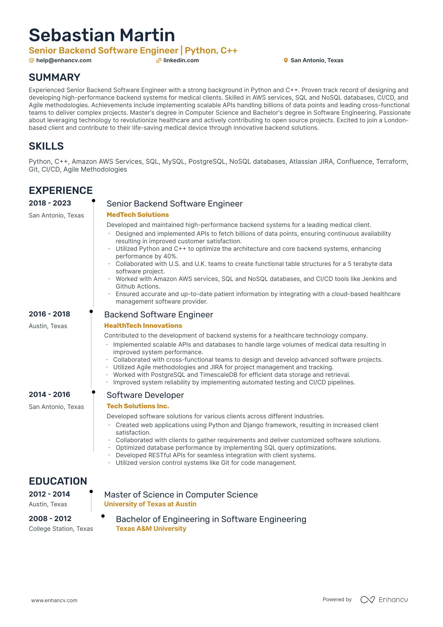 10 Senior Network Engineer Resume Examples & Guide for 2026