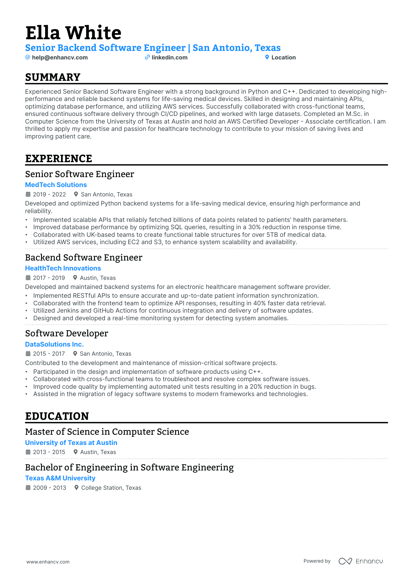 10 AWS Data Engineer Resume Examples & Guide for 2026