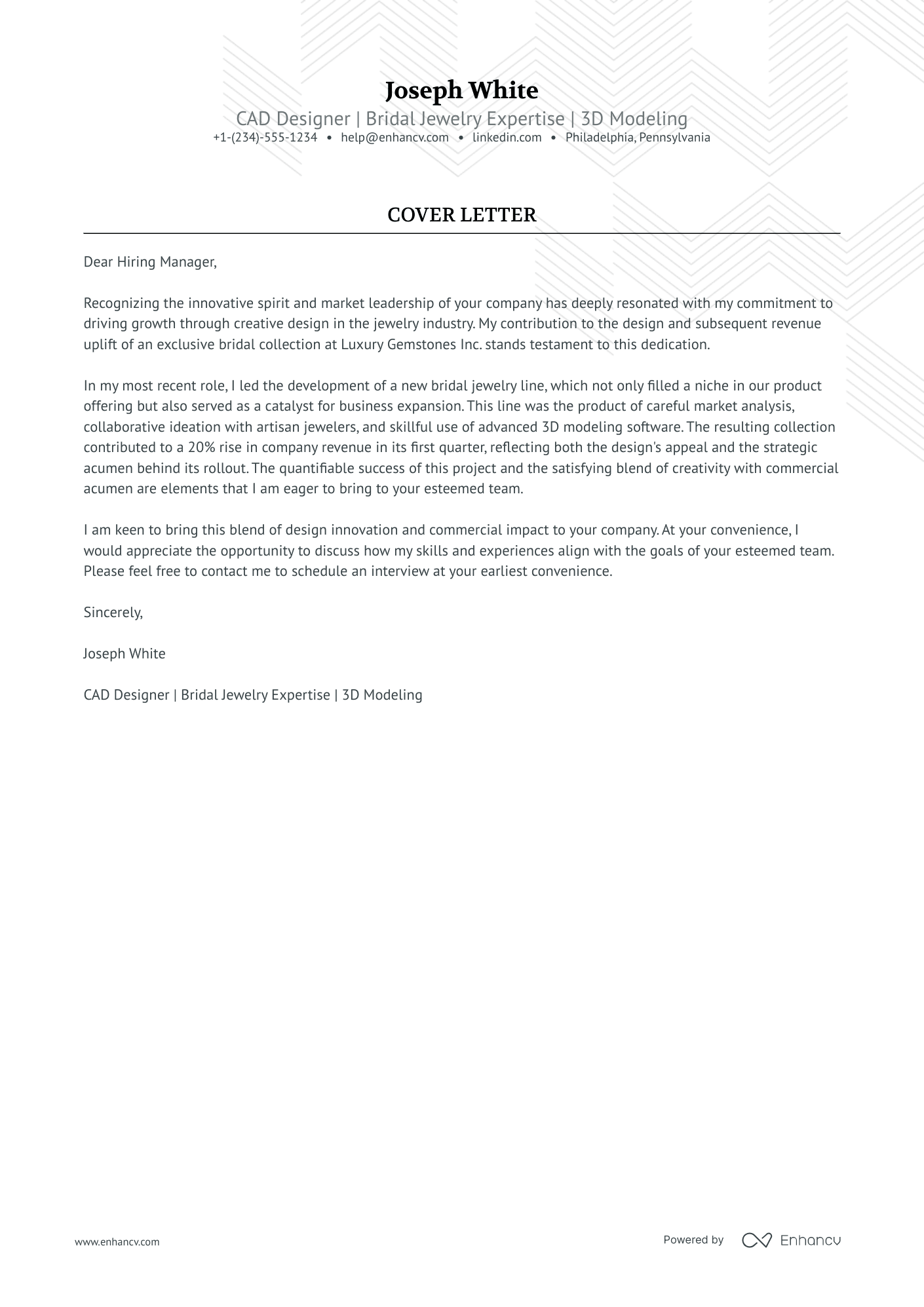 5 Professional Industrial Design Cover Letter Examples and Template for ...