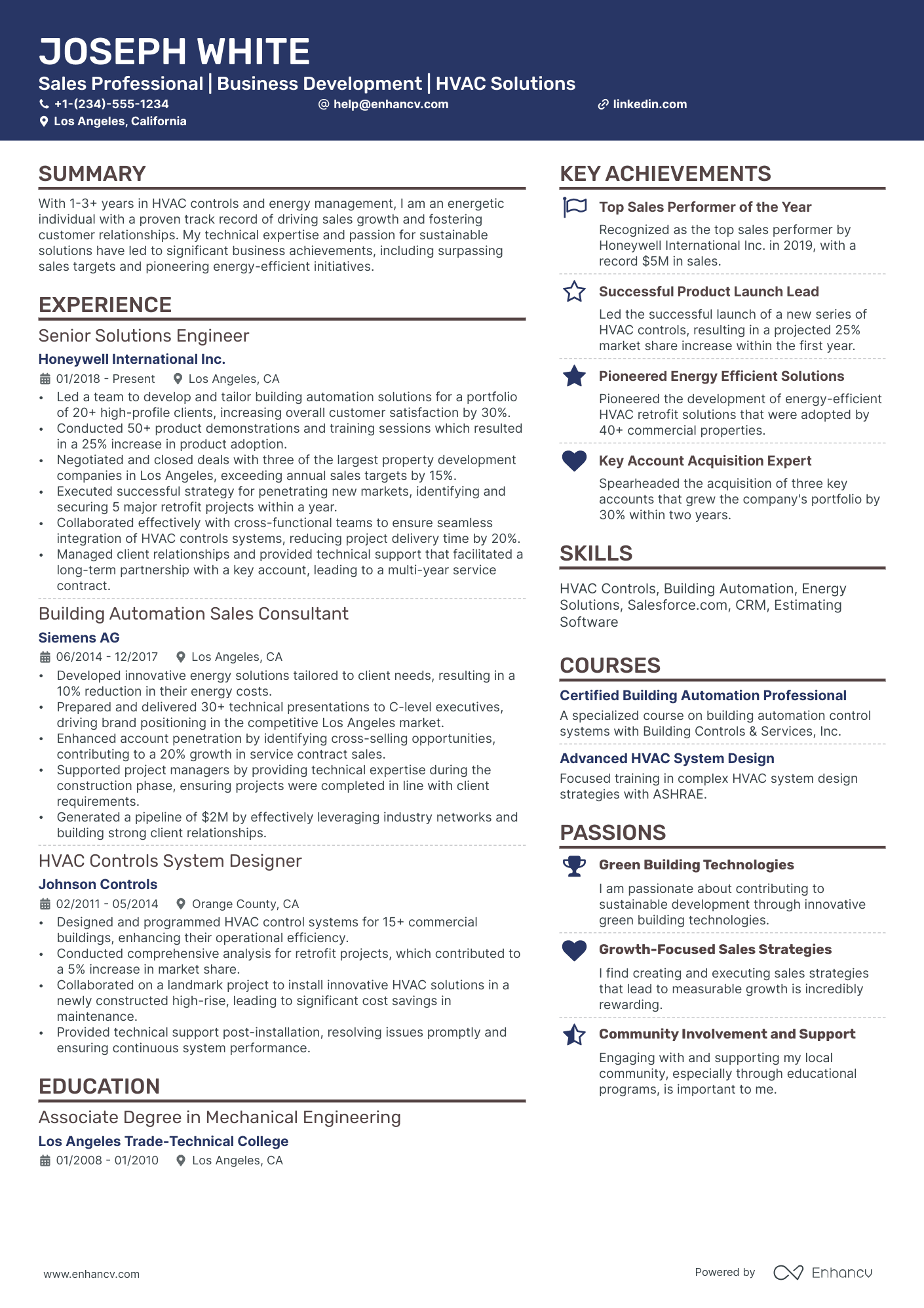 10 Construction Sales Resume Examples & Guide for 2025