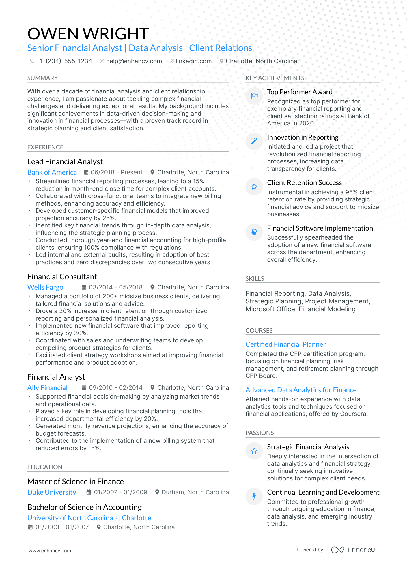 10 Financial Consultant Resume Examples & Guide for 2026