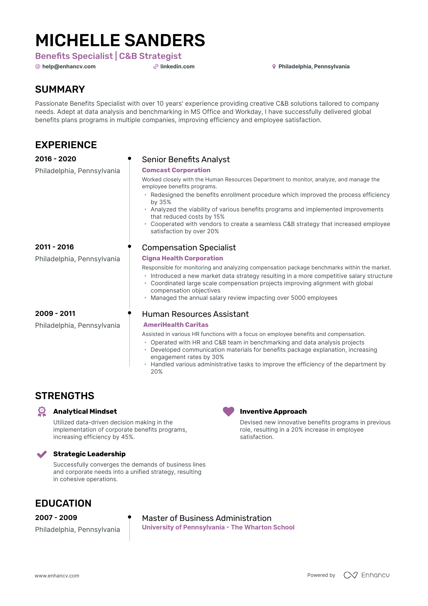5 Benefits Specialist Resume Examples & Guide for 2024