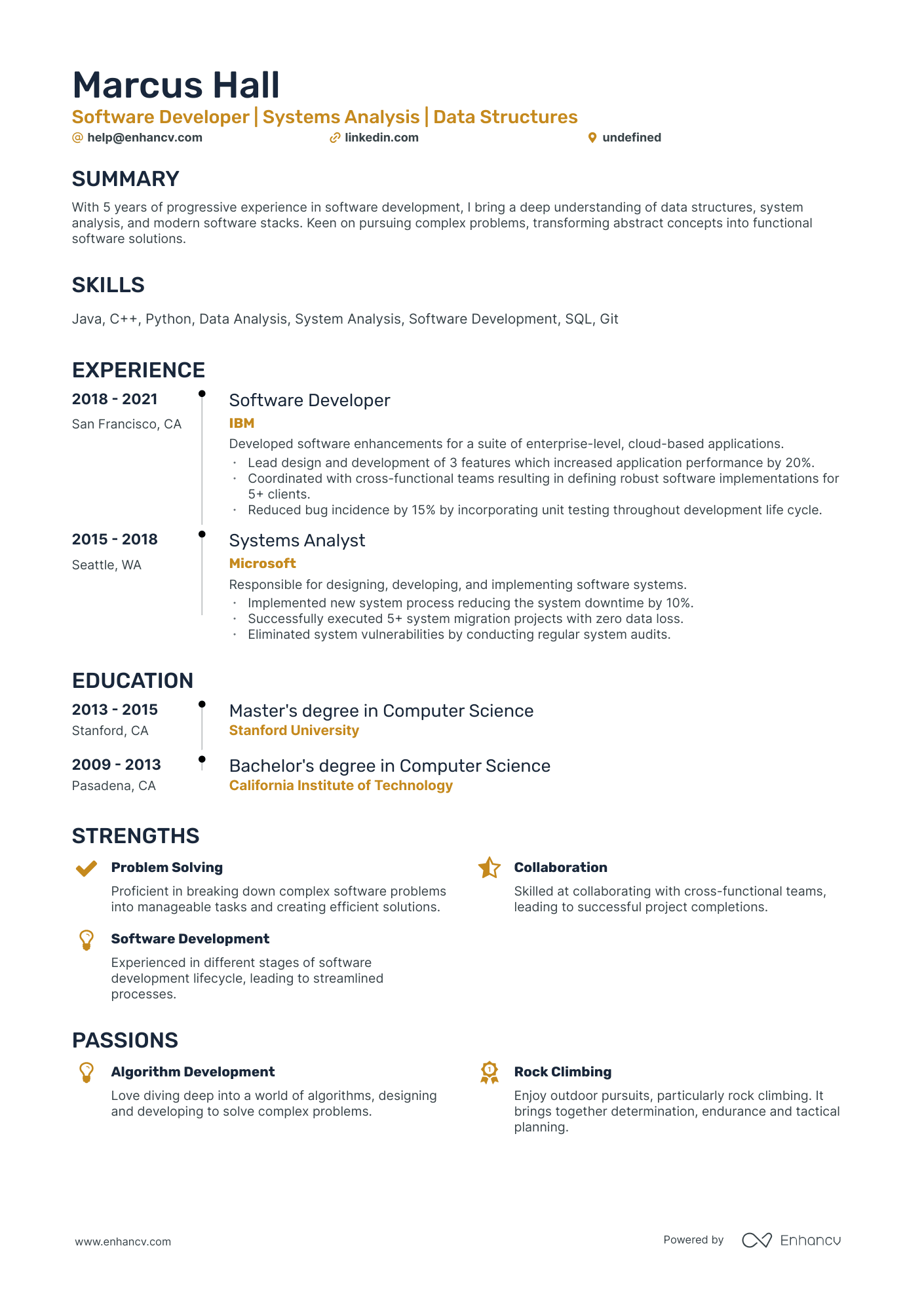 10 Computer Science Internship Resume Examples & Guide for 2025
